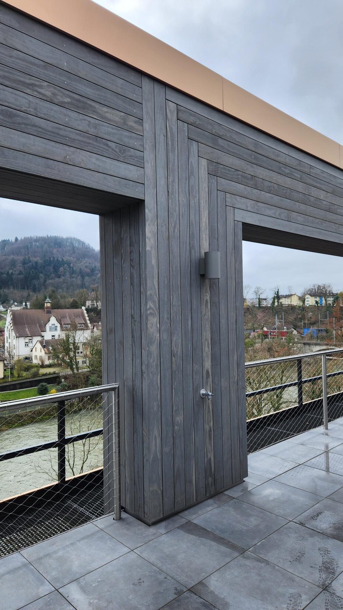 Accoya Color Grey Fassade ABB – Accoyaholz Fassade